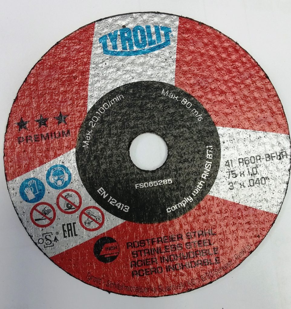 Tyrolit Cutting Disc 75mm (3″) – SFS Enterprise LLC