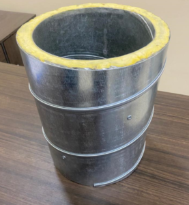 Double Skin spiral duct insulation with GI Cladding – SFS Enterprise LLC