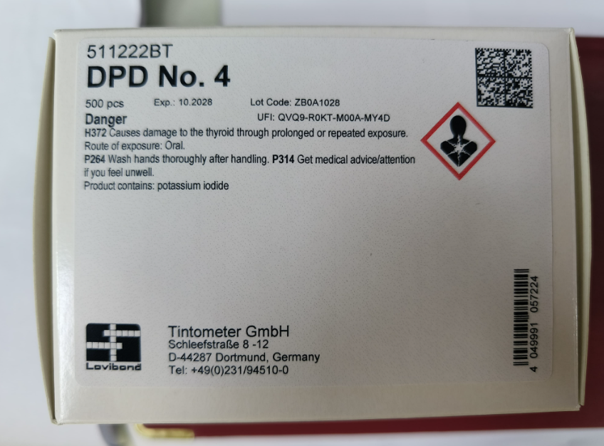 Lovibond DPD No 4 Water Testing Tablets SFS Enterprise LLC Lovibond DPD No 4 Water Testing Tablets SFS Enterprise LLC